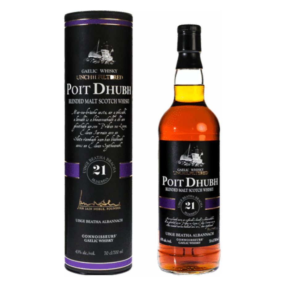 POIT DHUBH 12 YEAR OLDUNCHILFILTERED - Pràban na Linne Ltd